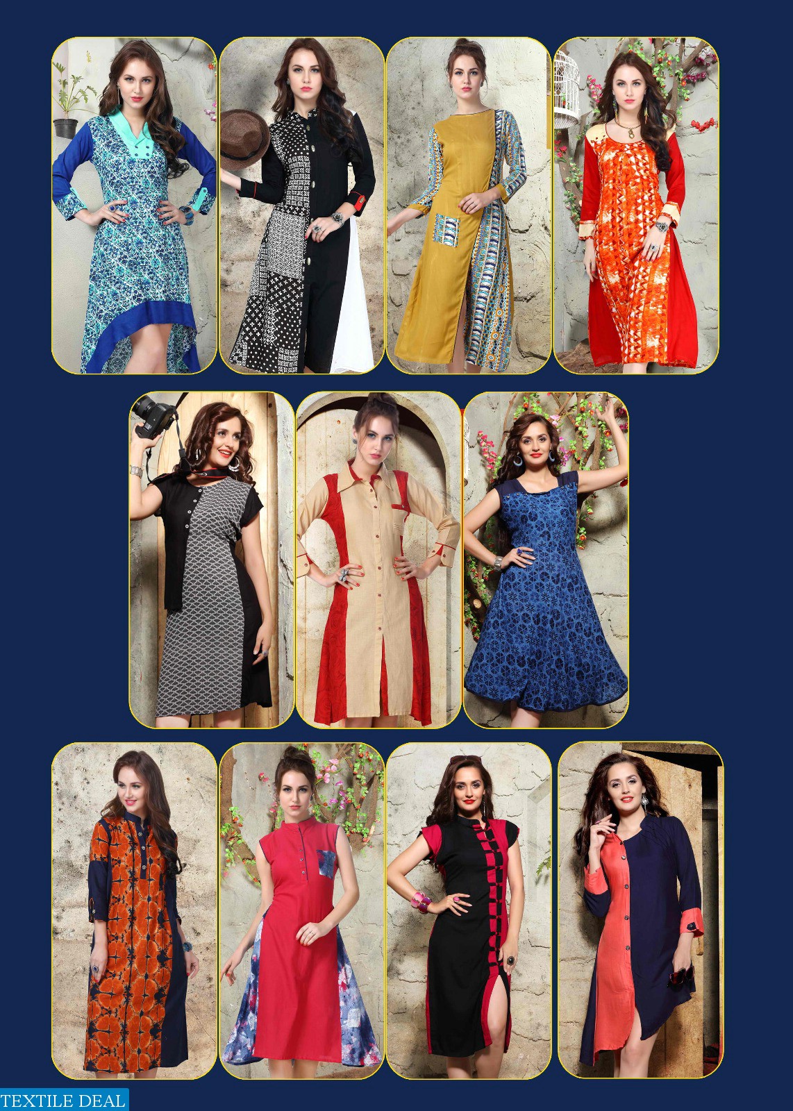 Grace vol-2 Wholesale Classy and Fabulous Ladies kurtis - textiledeal.in