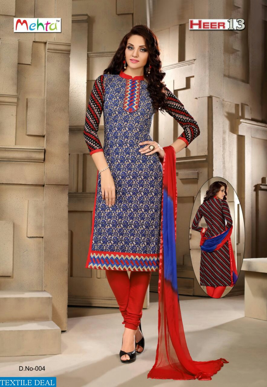 mehta heer vol-13 Wholesale indian Dress material Supplier - textiledeal.in