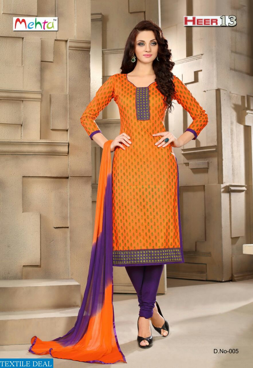mehta heer vol-13 Wholesale indian Dress material Supplier - textiledeal.in