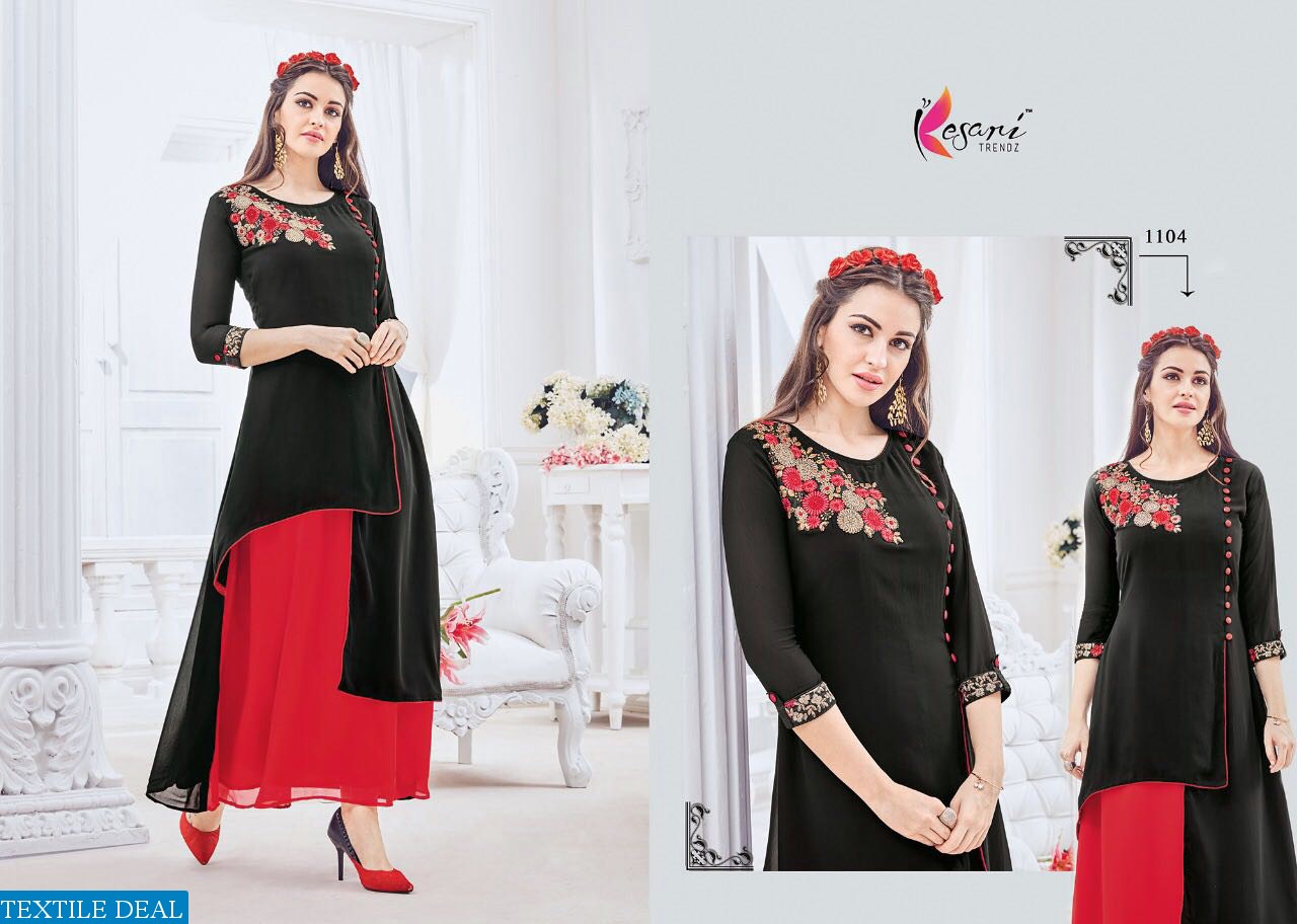 kesari beleza vol-2 Wholesale long Fancy kurtis - textiledeal.in