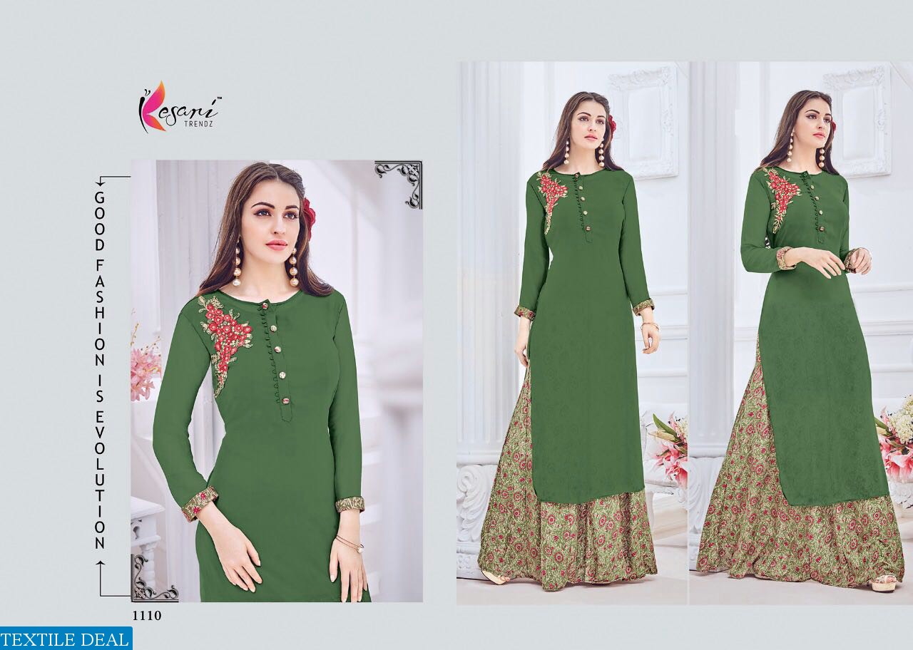 kesari beleza vol-2 Wholesale long Fancy kurtis - textiledeal.in
