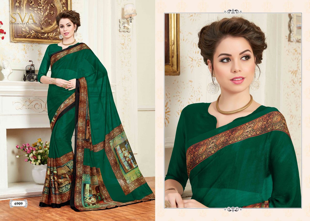 SVA SHARISHA Designer Printed Wholesale Saree Collection - textiledeal.in